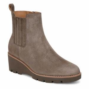 Vionic | Shoes | New Vionic Womens Aria Wedge Ankle Boot In Stone ...